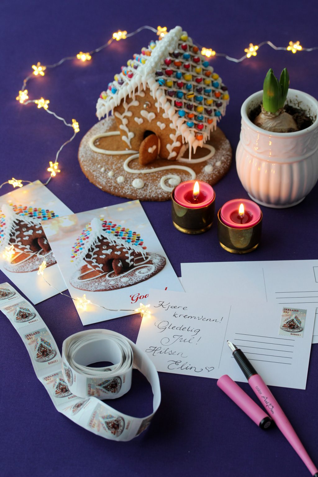Vil du ha et pepperkakefrimerke-julekort med personlig hilsen? - Krem.no